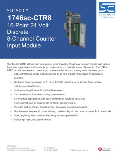 Datasheet 1746sc-ctr8 – Spectrum Controls